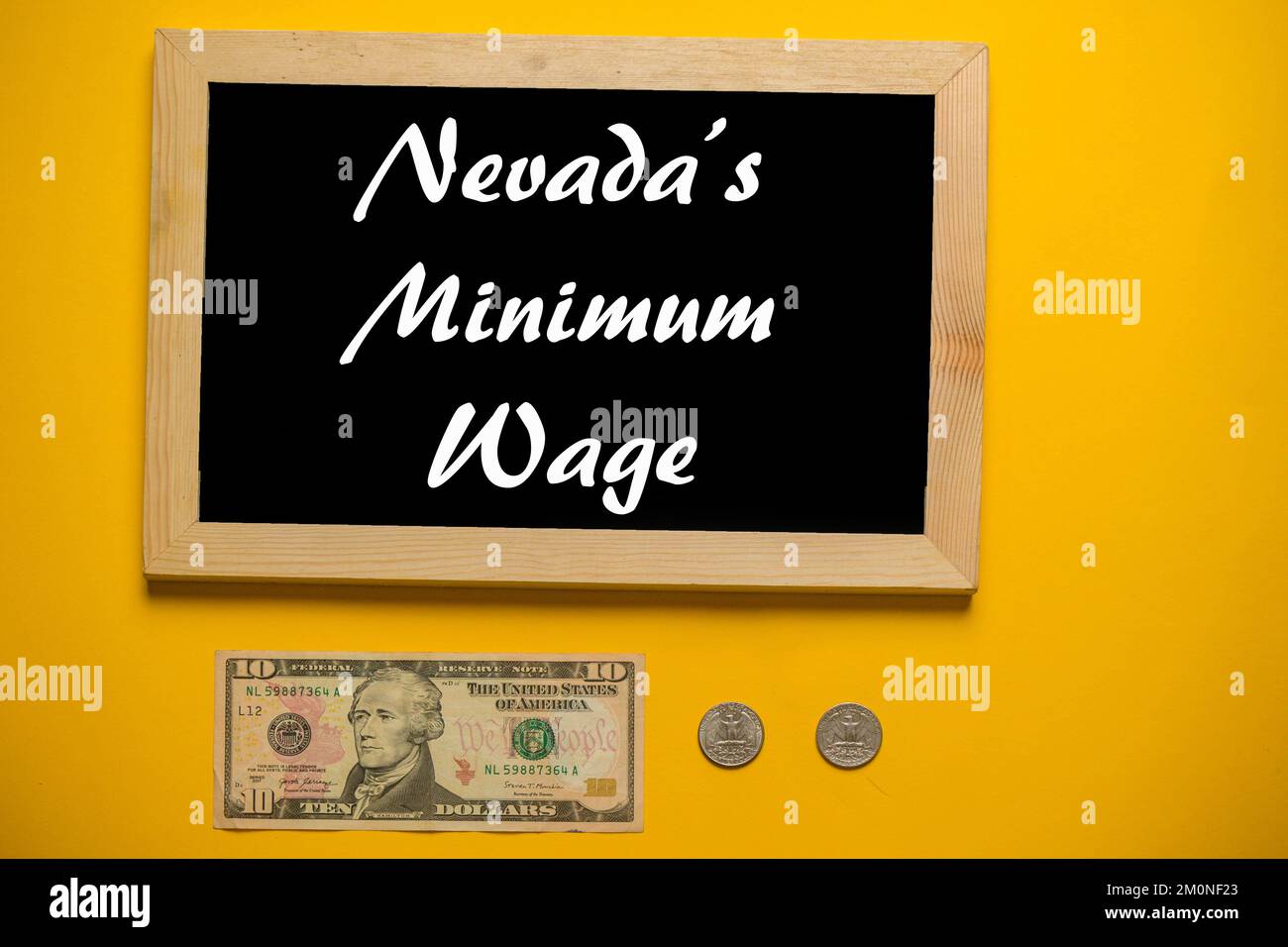The Minimum Wage in Nevada at $10.50 per hour Stock Photo - Alamy