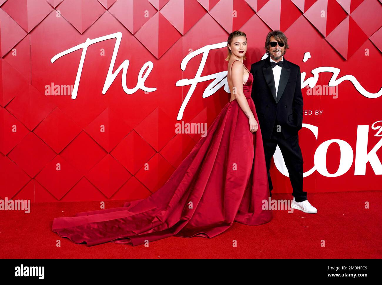 Florence Pugh (left) and Pierpaolo Piccioli attending the Fashion ...