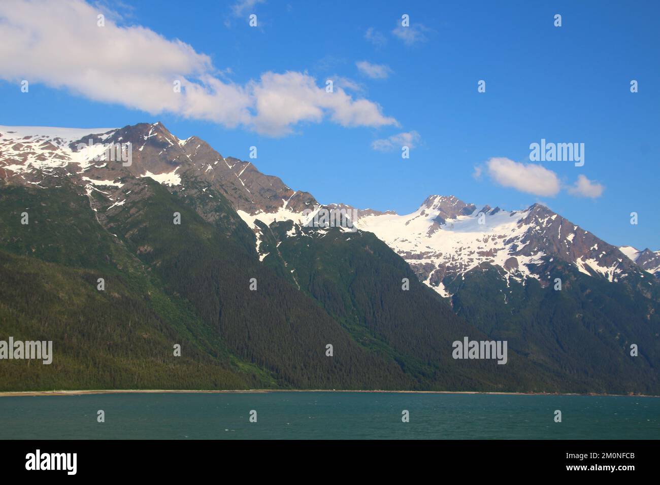 Coastal mountain range in Favorite Channel, Alaska, United States Stock ...