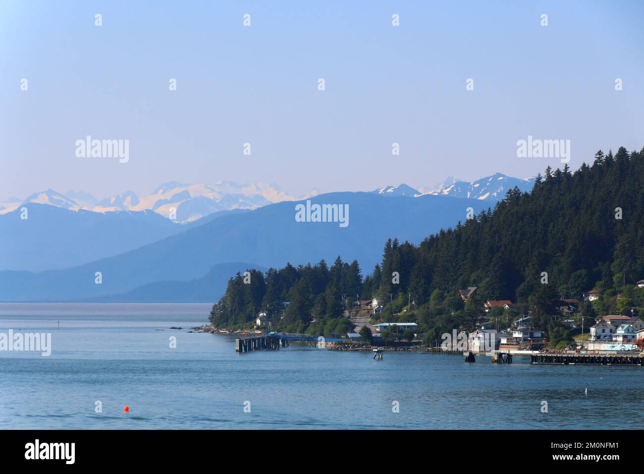 Alaska, coastal scenery of the small town of Wrangell Stock Photo - Alamy
