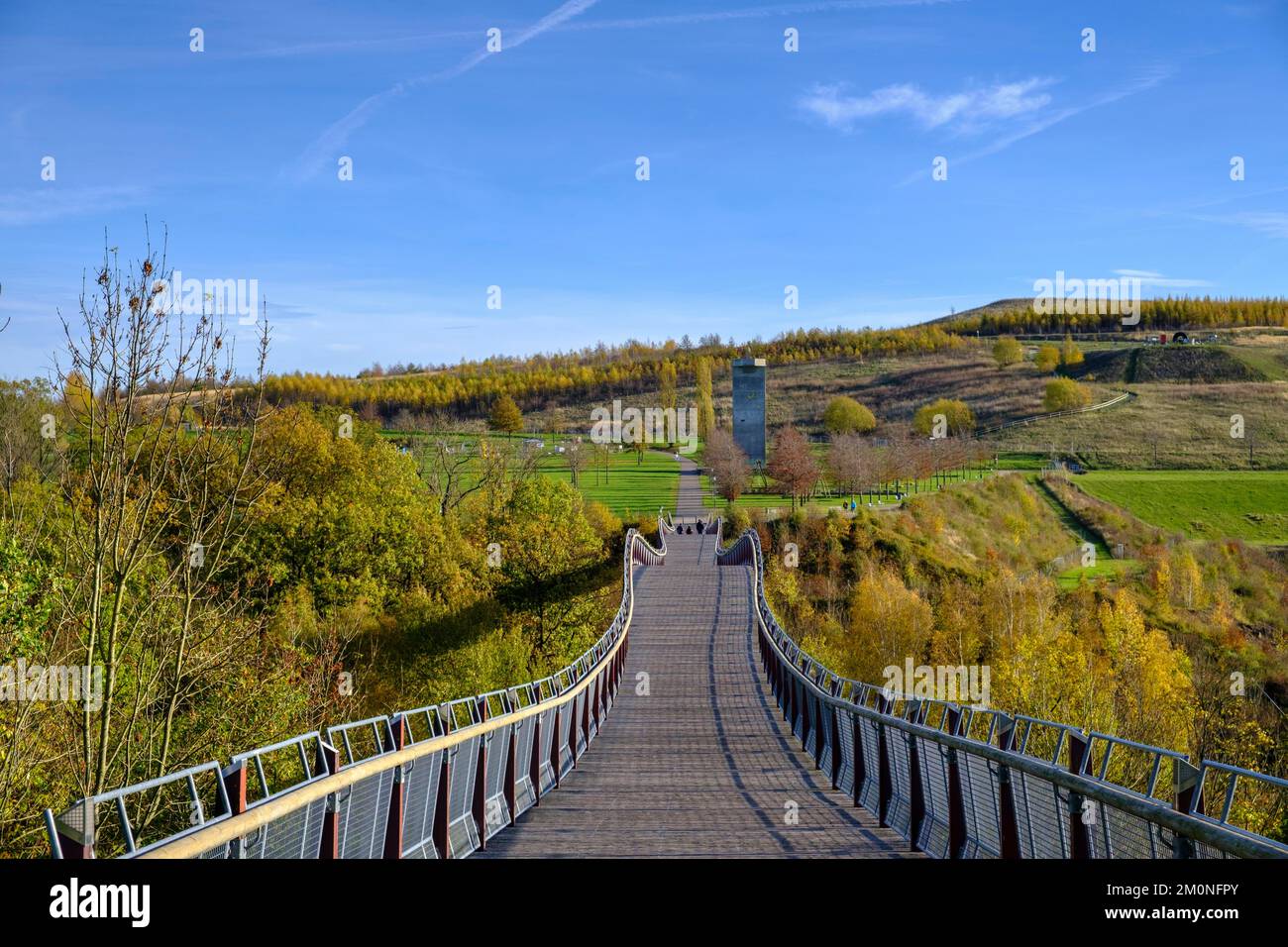 Dragon Bridge, New Landscape Ronneburg recreational area, renaturation ...