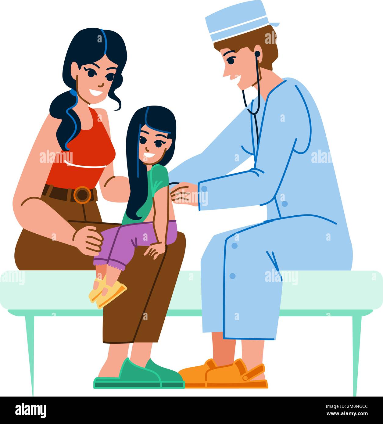 family doctor vector Stock Vector Image & Art - Alamy
