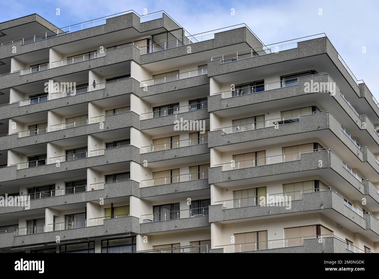 Concrete block of flats Stock Photo - Alamy