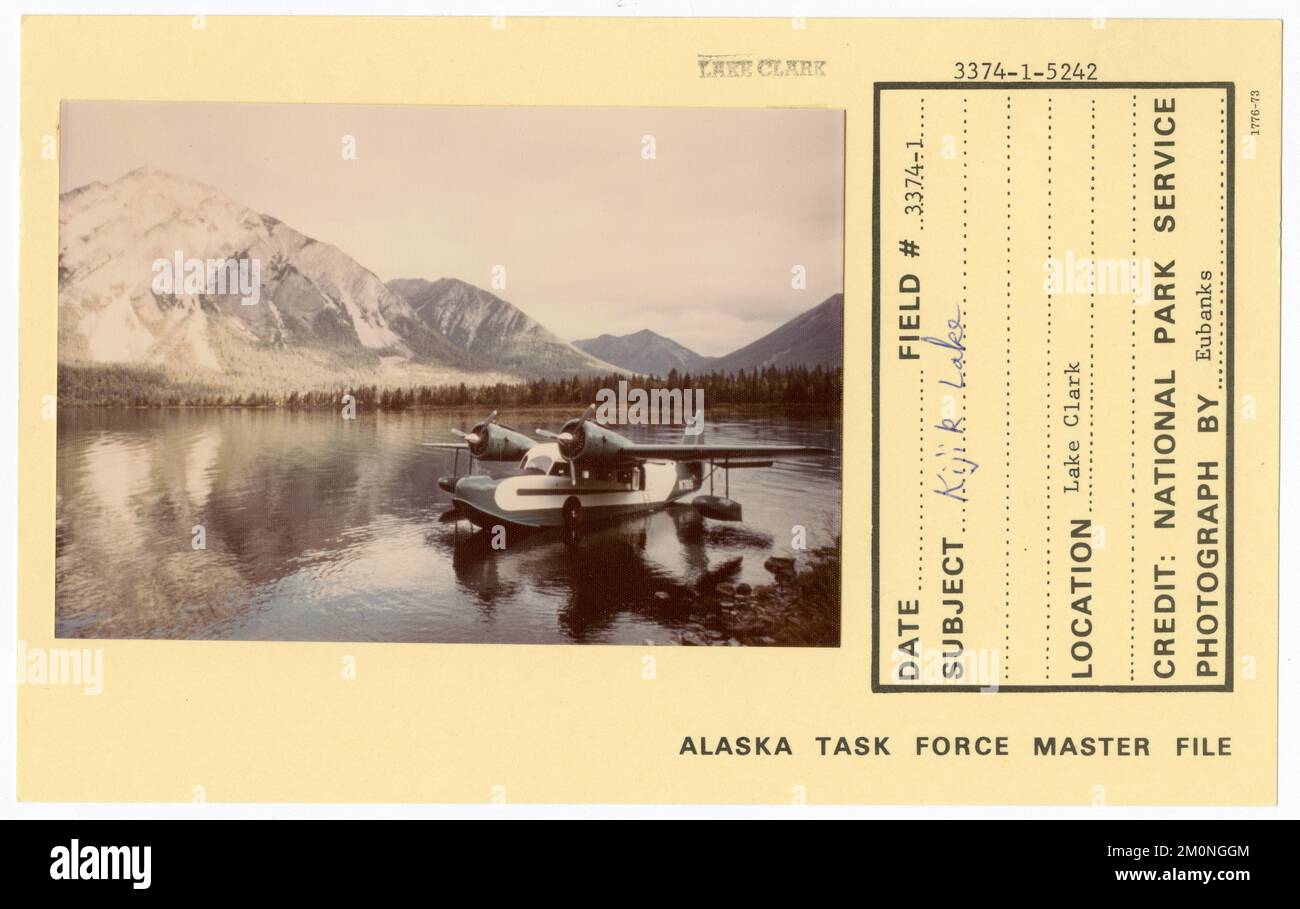 Kijik Lake. Alaska Task Force Photographs Stock Photo - Alamy