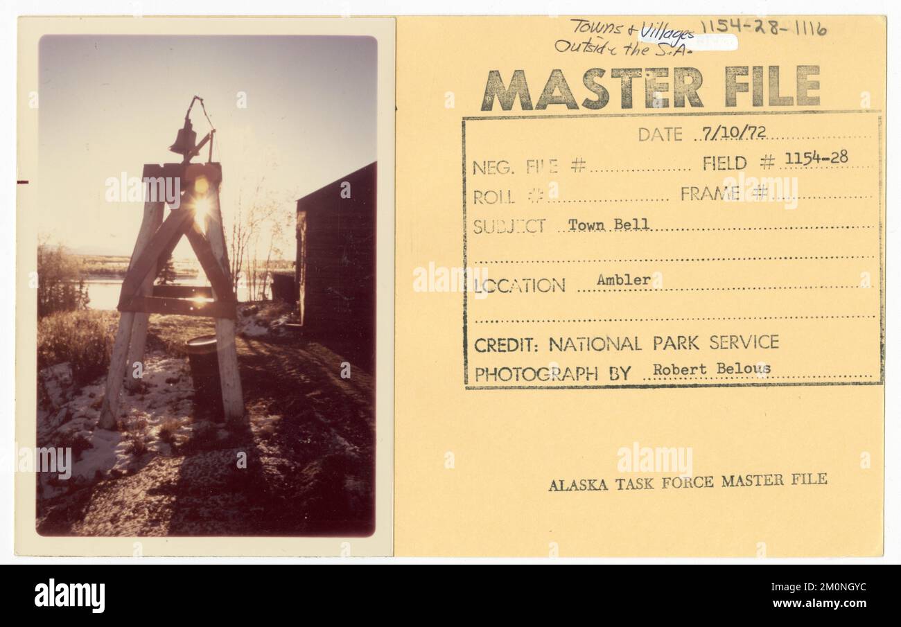 Town bell. Alaska Task Force Photographs Stock Photo - Alamy