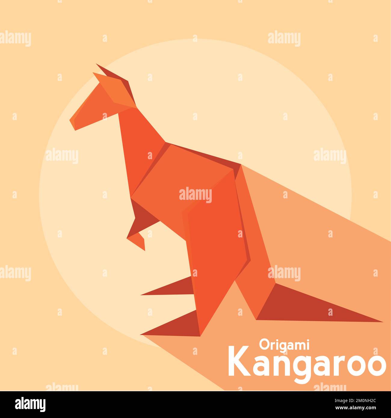 Origami kangaroo Stock Vector Images - Alamy