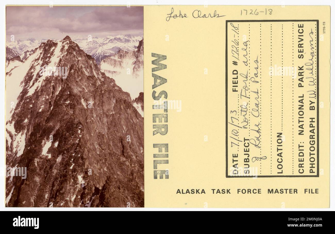North fork area of Lake Clark Pass. Alaska Task Force Photographs Stock ...