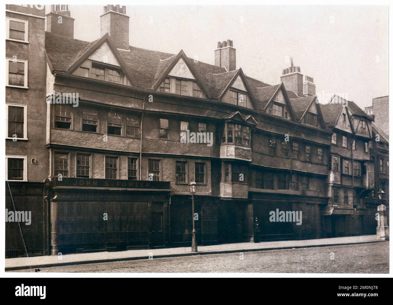 Old Houses in Holborn, London, England, circa 1878. Photography by A ...