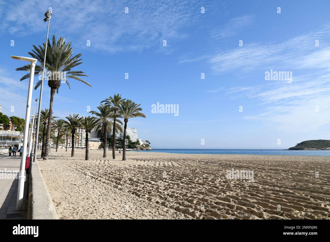 Magaluf beach in Mallorca, Spain during the winter months Stock Photo ...
