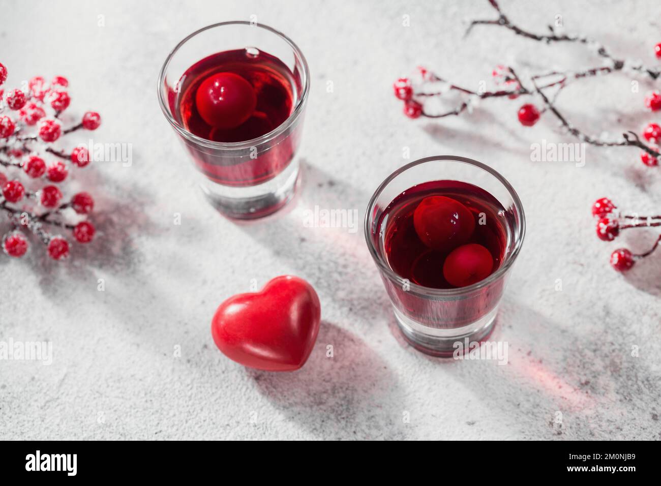 Red cocktail vodka cherry brandy hi-res stock photography and images ...