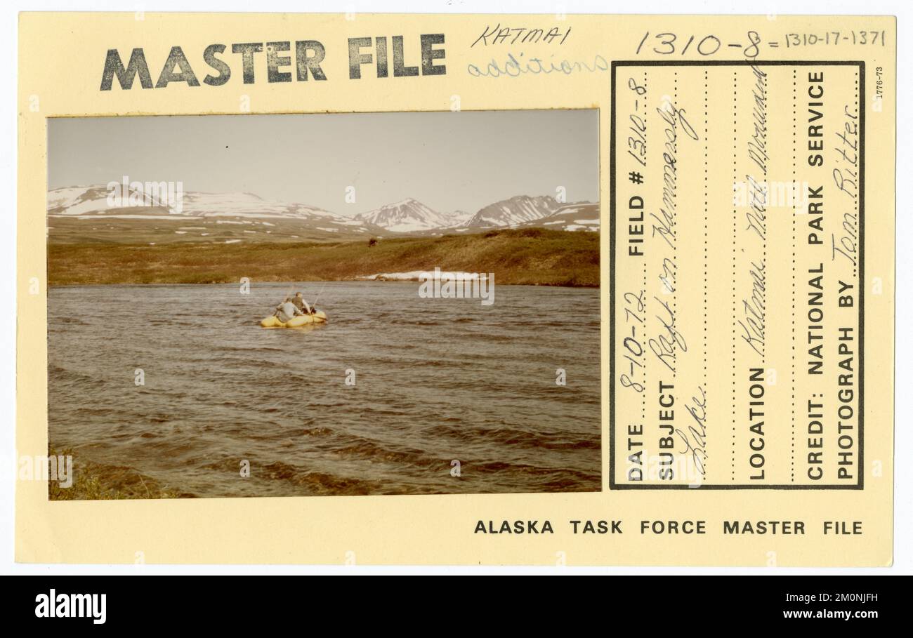 Raft on Hammersley Lake. Alaska Task Force Photographs Stock Photo - Alamy