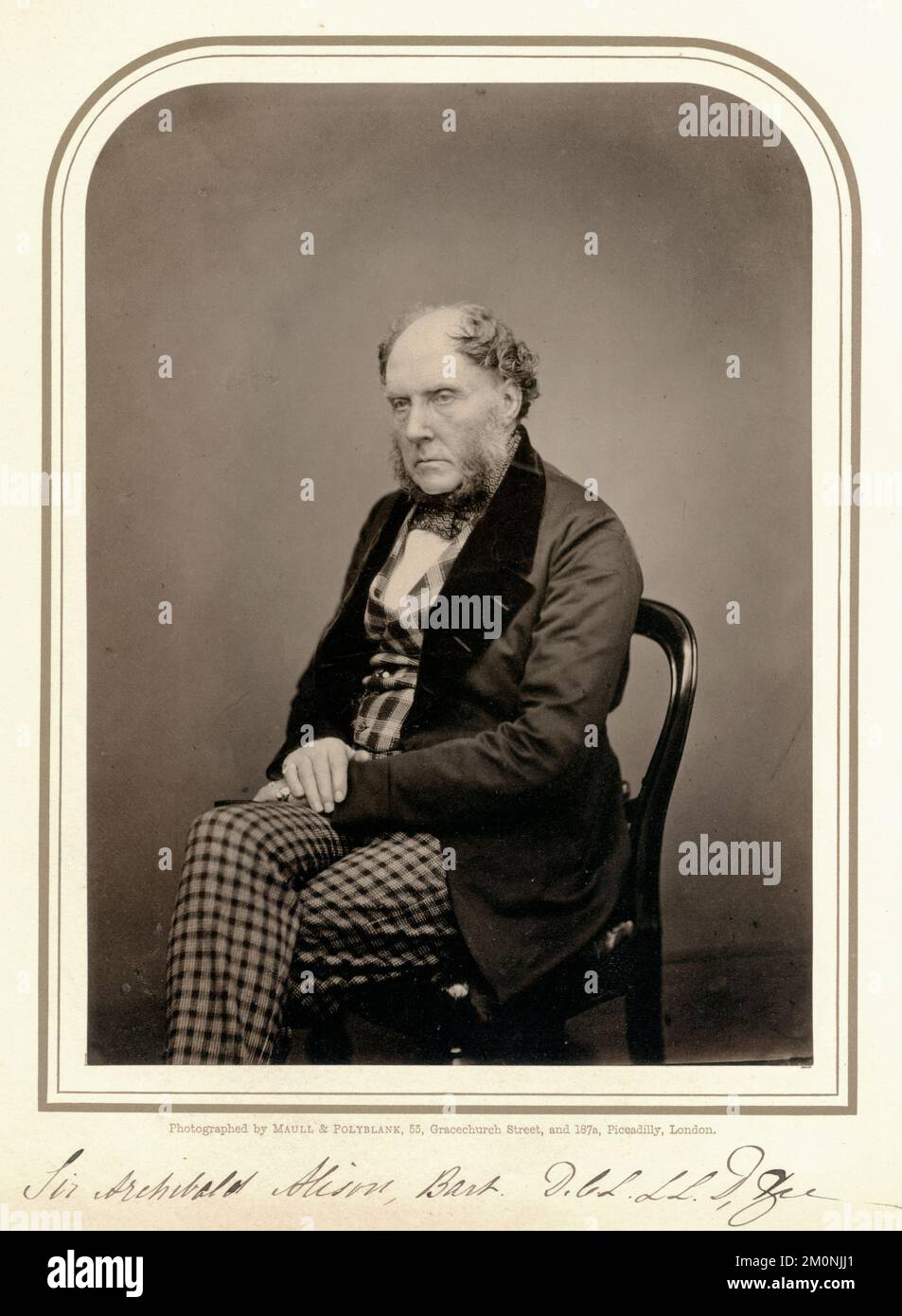 Portrait of English-born Scottish lawyer and historian Sir Archibald ...