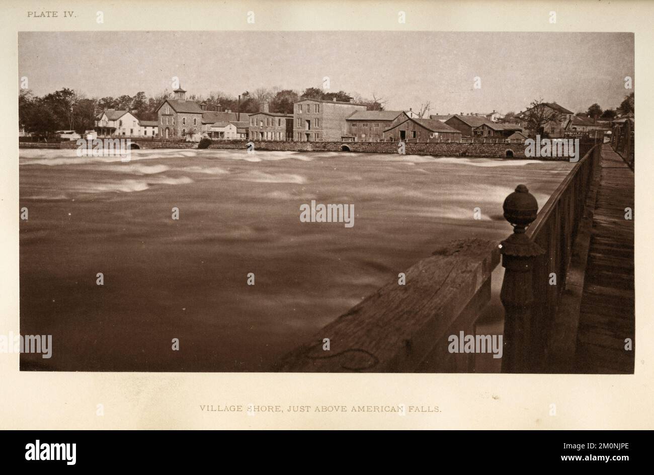 The Village Shore, Just Above the American Falls, Niagara Falls, New ...