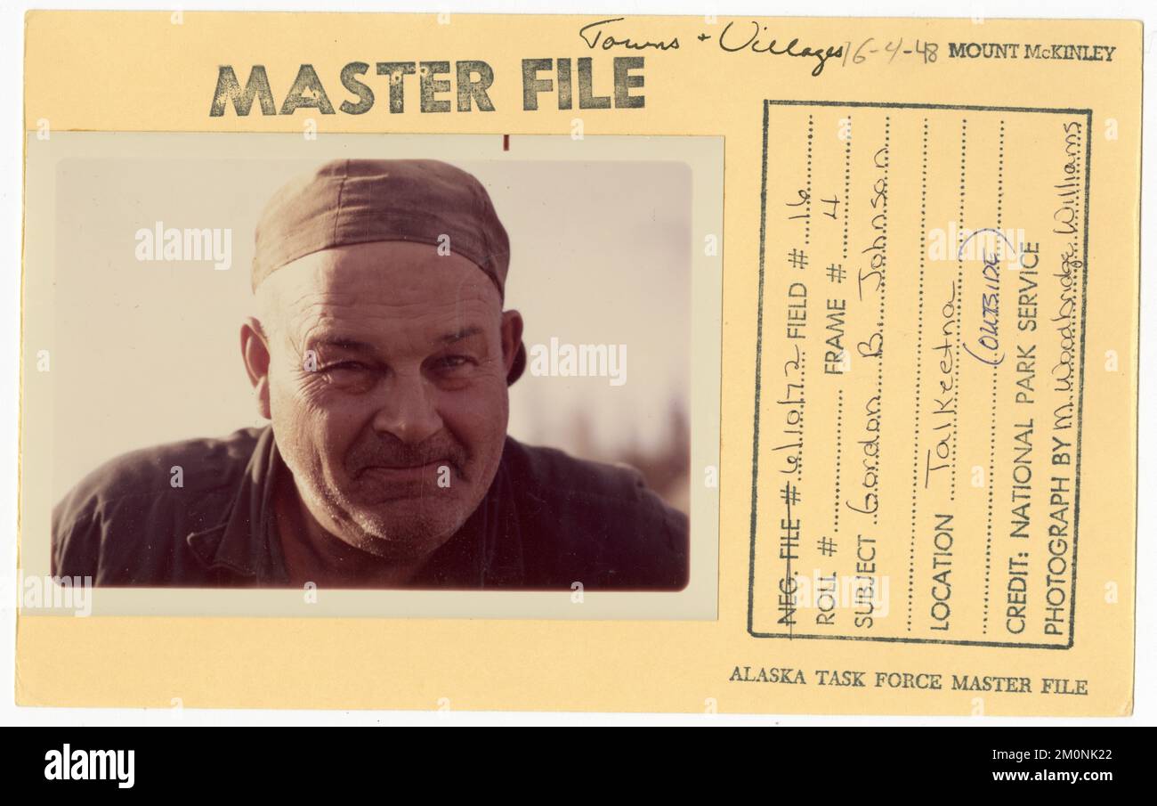 Gordon B Johnson. Alaska Task Force Photographs Stock Photo - Alamy