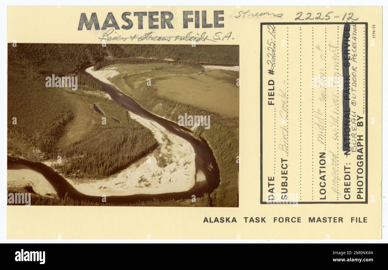 Birch Creek. Alaska Task Force Photographs Stock Photo - Alamy