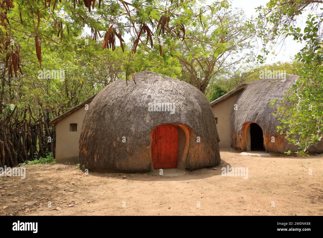 Traditional Cultural Village Matsamo, Eswatini, Swaziland Stock Photo ...