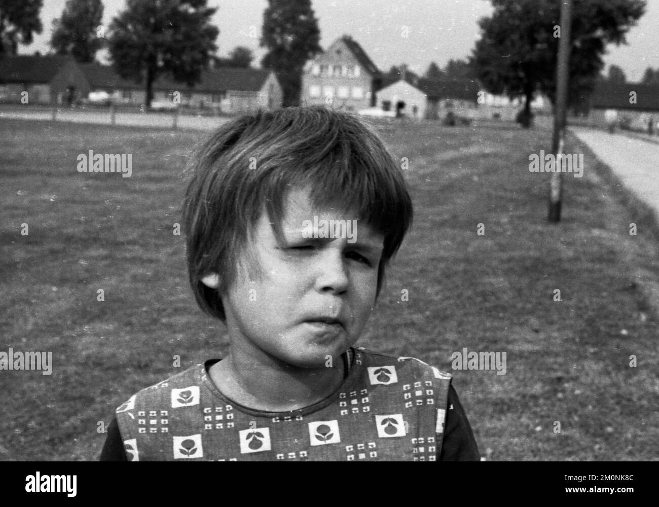 Children in a homeless shelter on 20.6.1974 in Dortmund, Germany ...