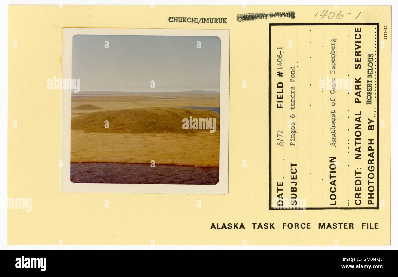 Pingos and tundra pond. Alaska Task Force Photographs Stock Photo - Alamy