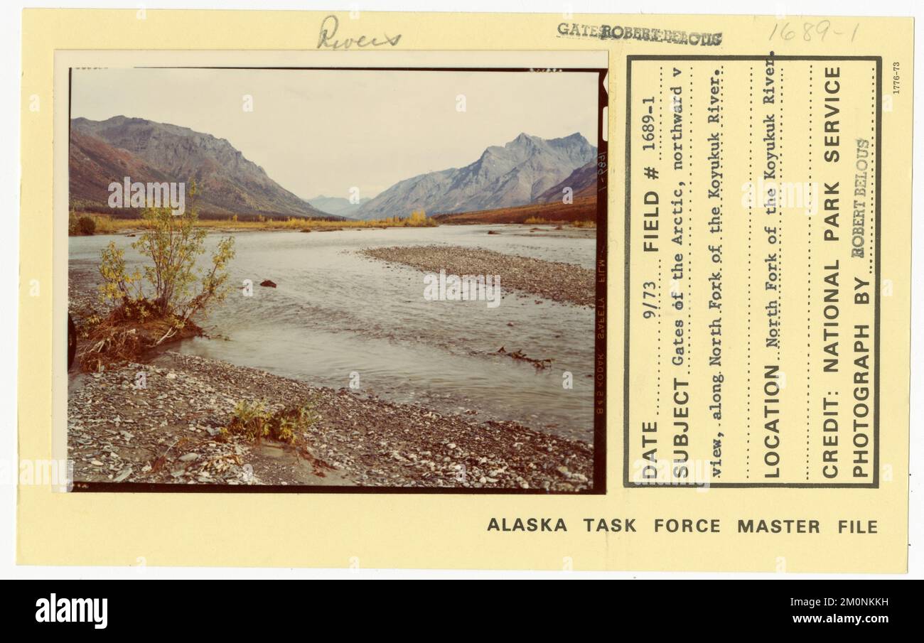 Gates of the Arctic, northward view, along North Fork of the Koyukuk ...