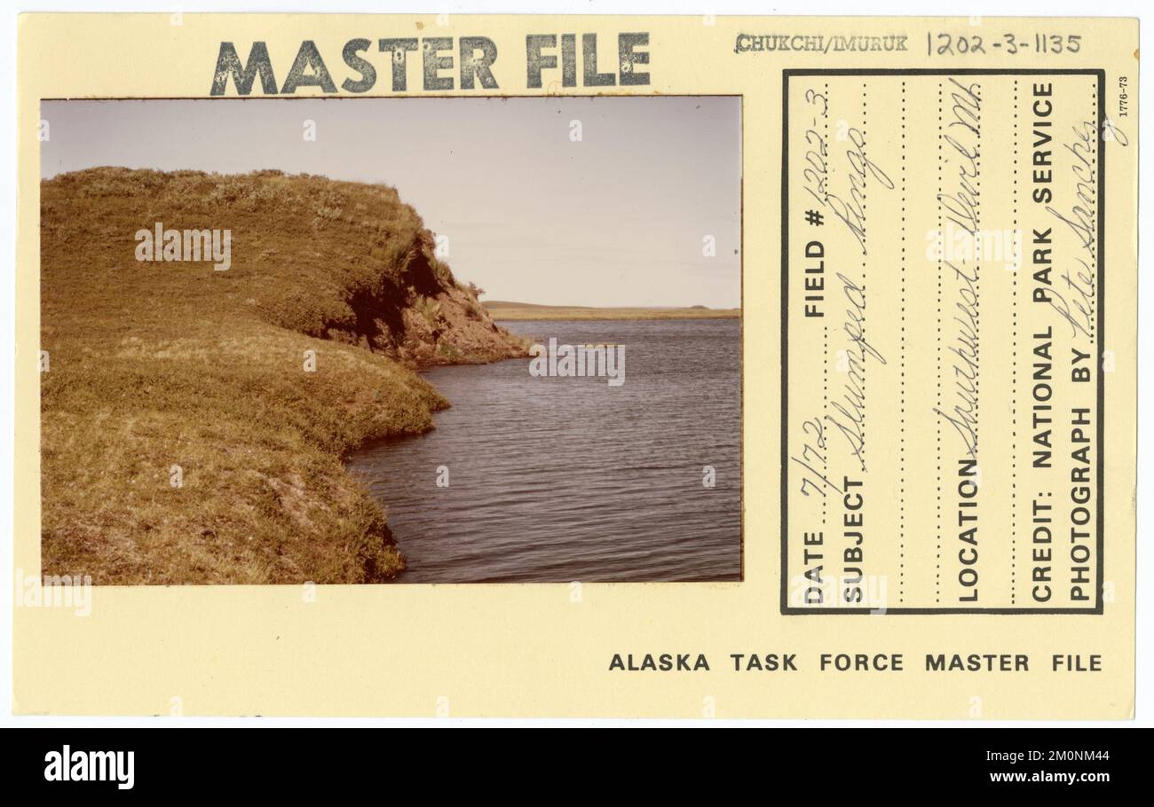 Slumped pingo. Alaska Task Force Photographs Stock Photo - Alamy