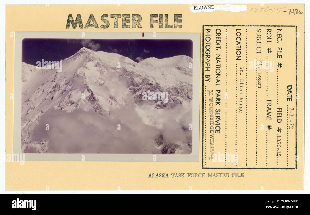Mount Logan. Alaska Task Force Photographs Stock Photo - Alamy