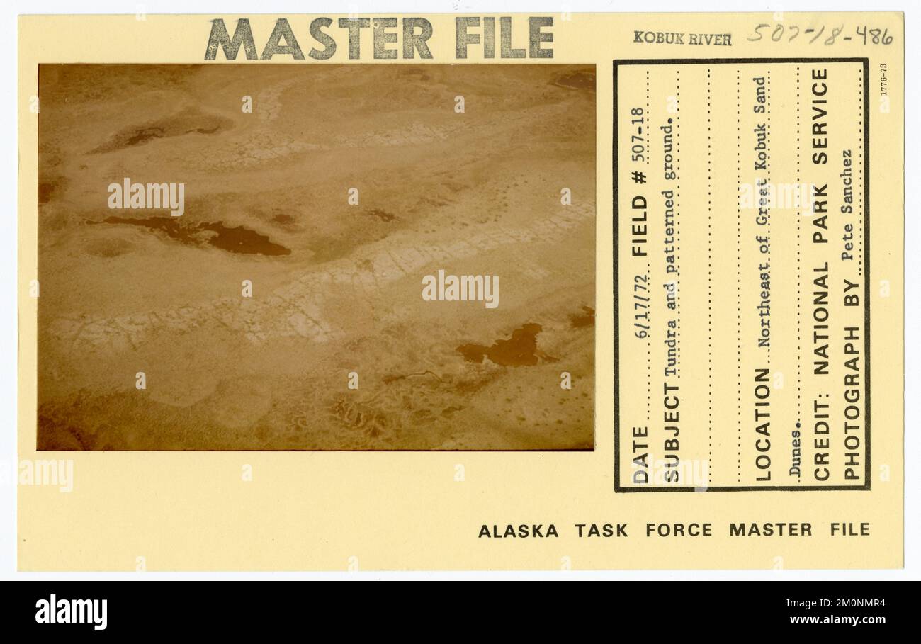 Tundra and patterned ground. Alaska Task Force Photographs Stock Photo ...