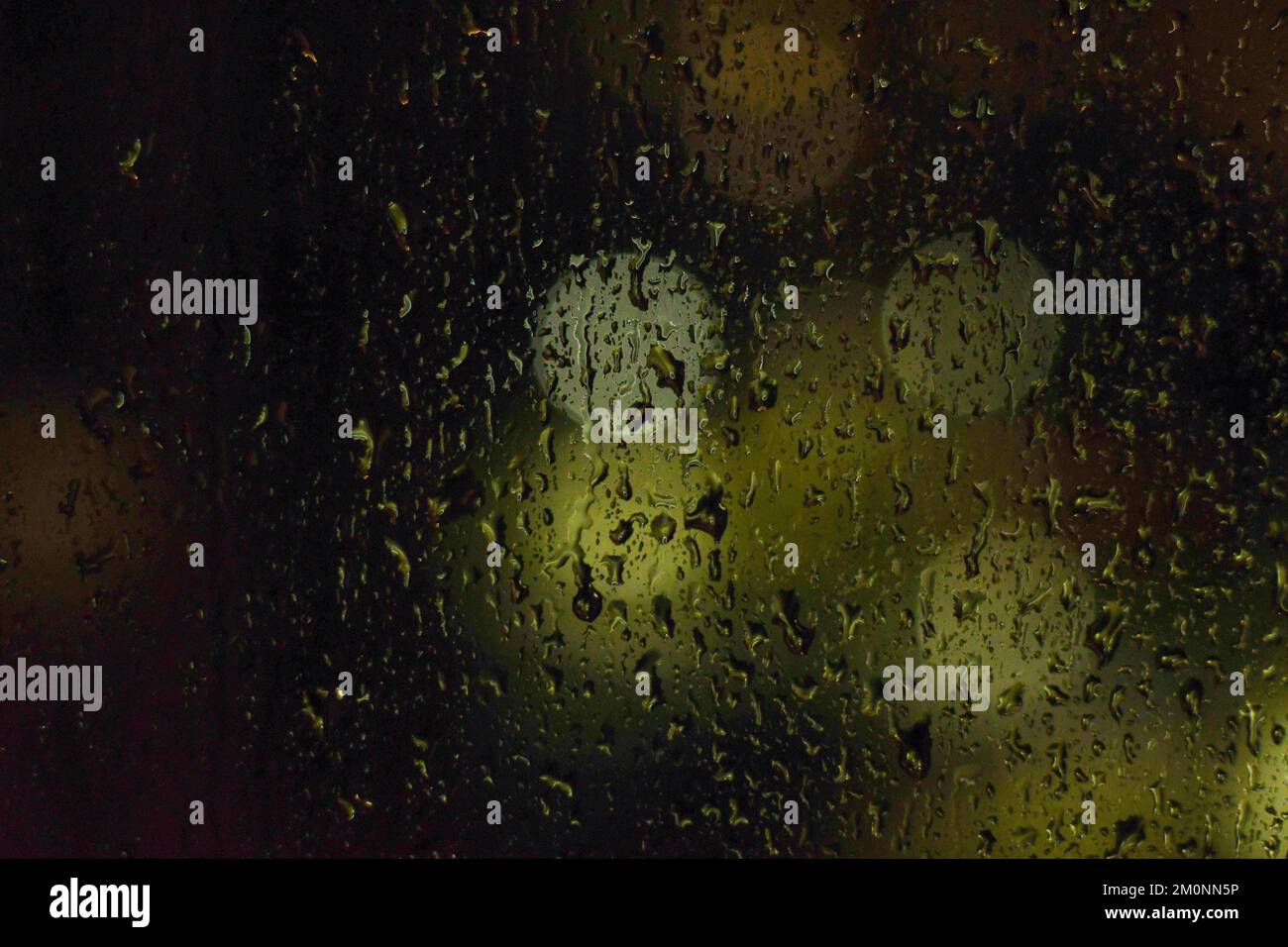 Raindrops falling on the window Stock Photo - Alamy