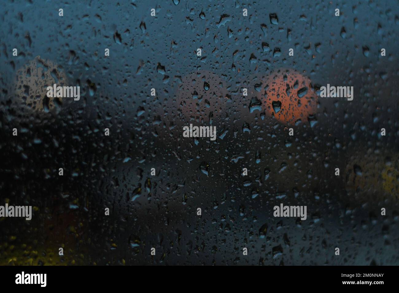 Raindrops falling on the window Stock Photo - Alamy
