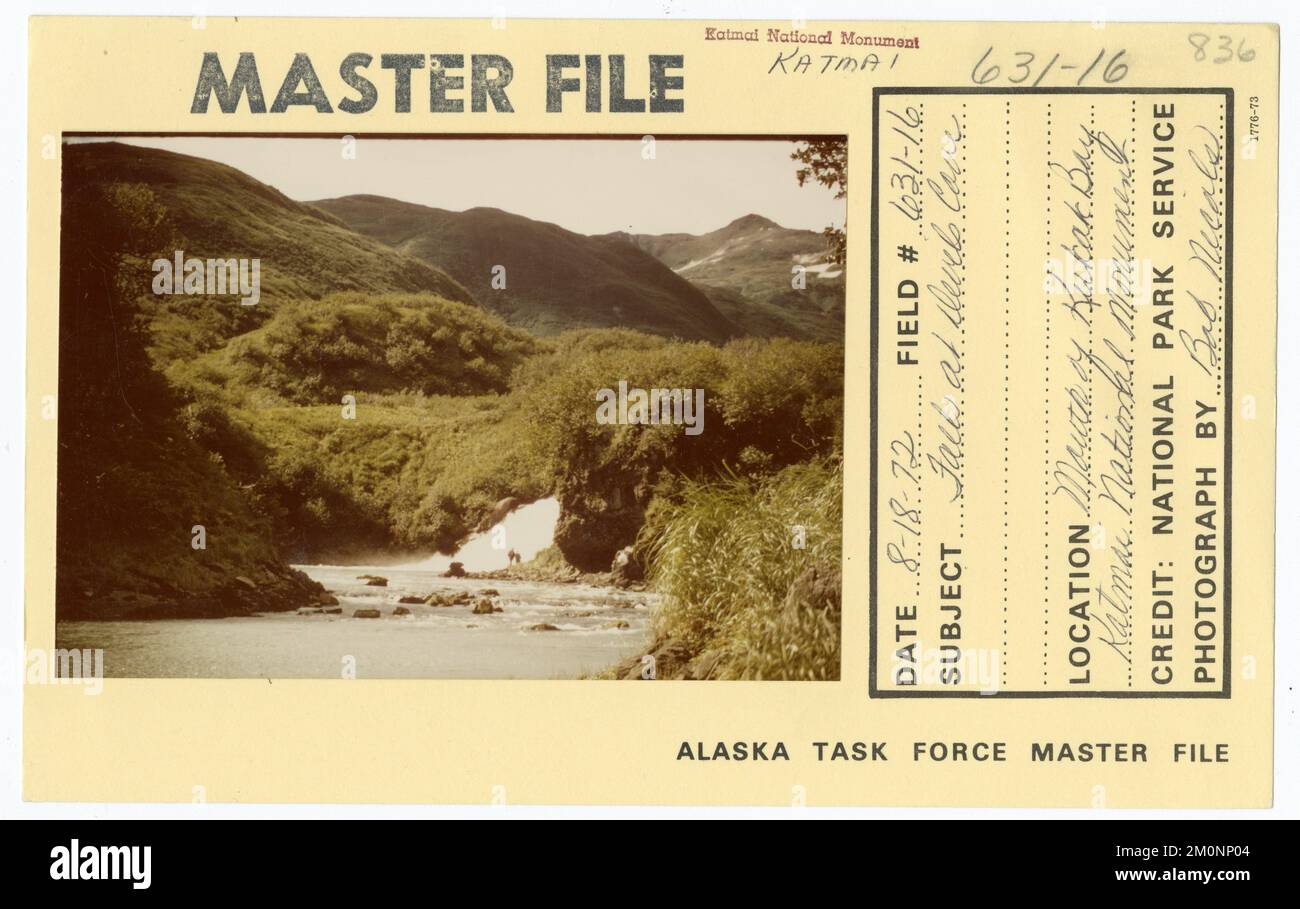 Falls at Devils Cove. Alaska Task Force Photographs Stock Photo - Alamy