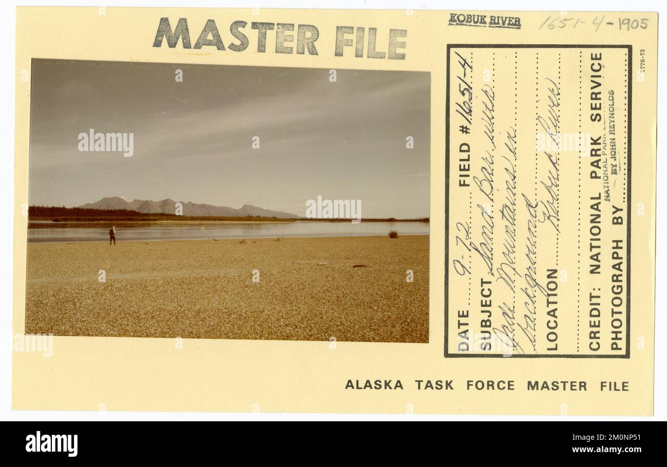 Sand Bar with Jade Mountains in background. Alaska Task Force ...