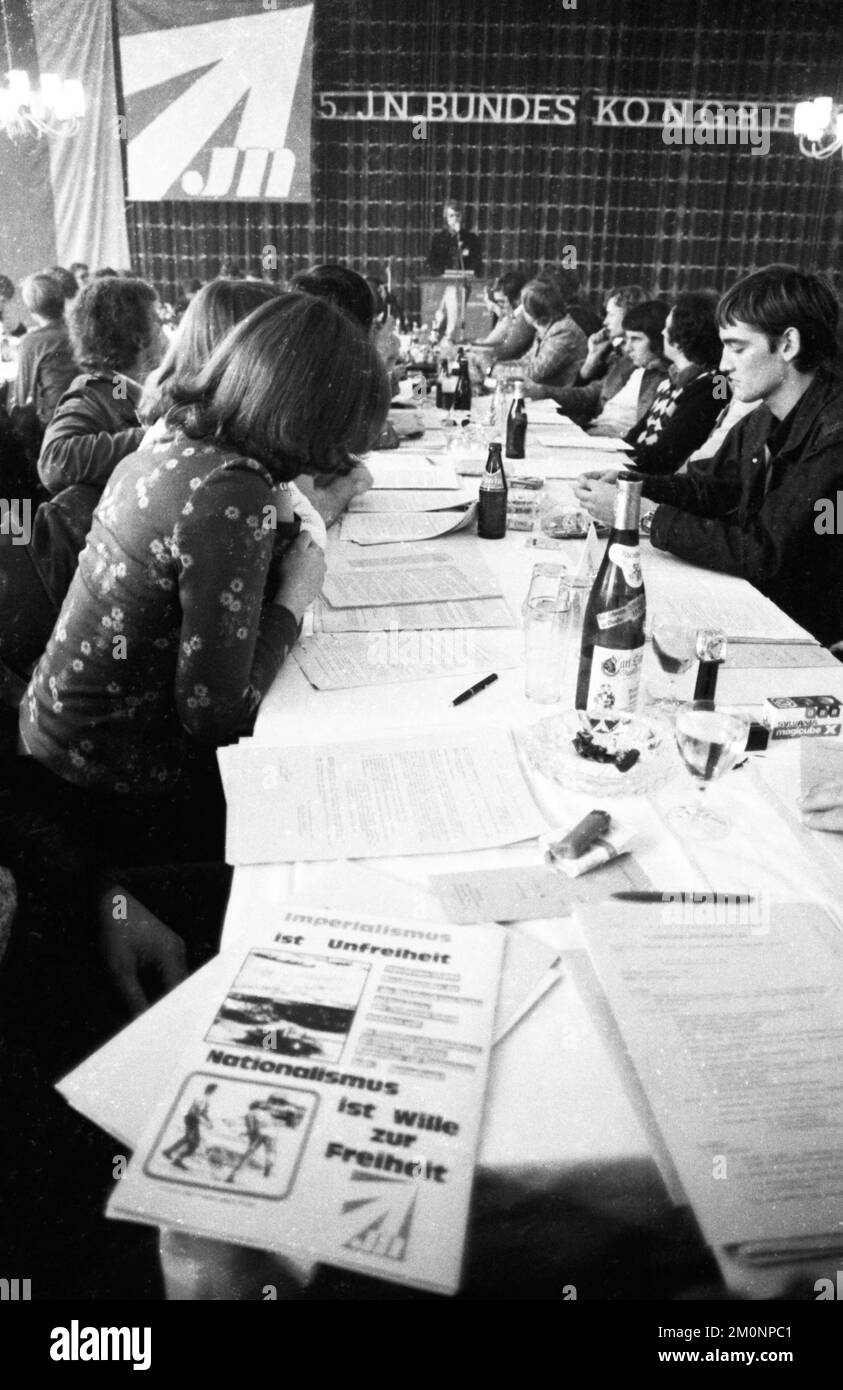 The 5th Congress of the JN (Junge Nationaldemokraten), the neo-Nazi ...