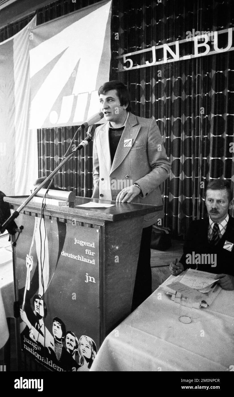 The 5th Congress of the JN (Junge Nationaldemokraten), the neo-Nazi ...