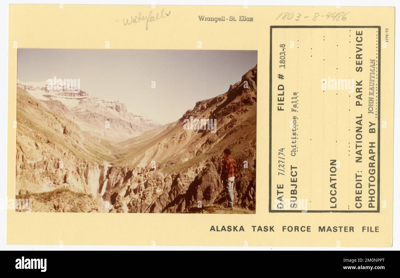 Chitistone Falls. Alaska Task Force Photographs Stock Photo - Alamy