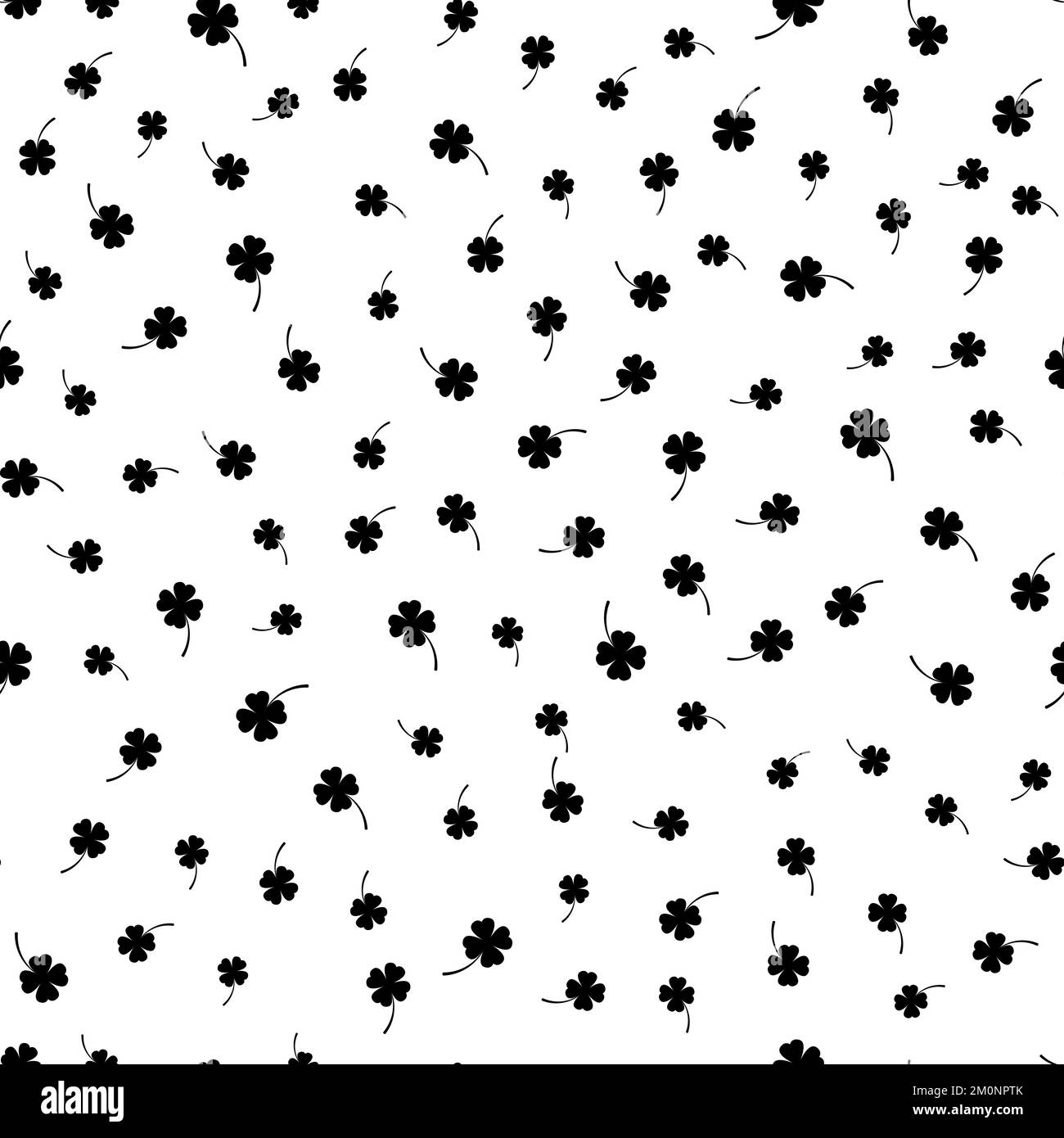 Four leaf clover background. Seamless pattern. Vector illustration ...