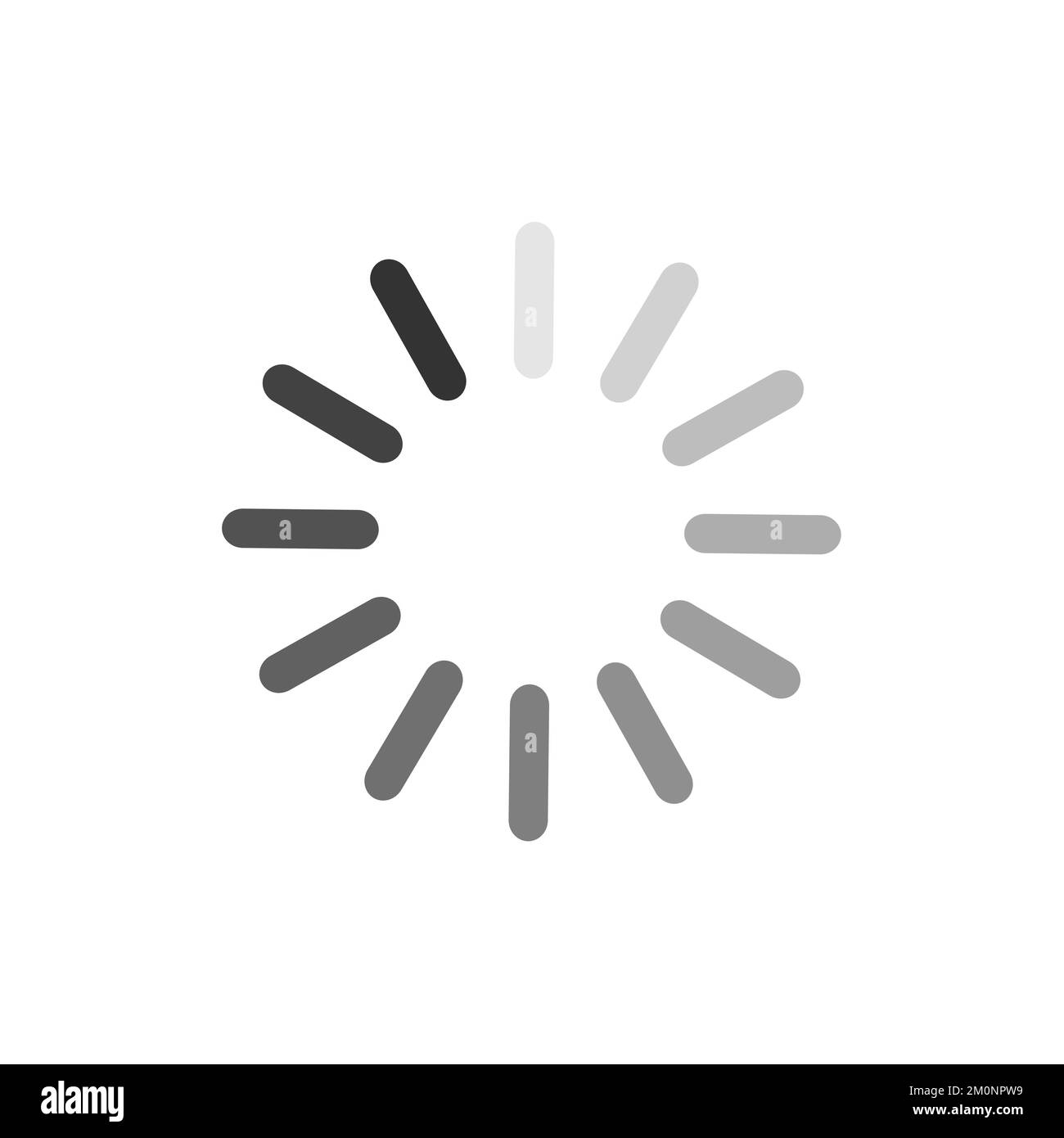 Loading icon vector isolated on white background Stock Vector Image ...