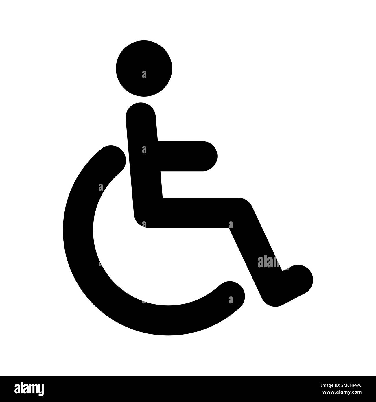 Disabled icon vector isolated on white background Stock Vector Image ...