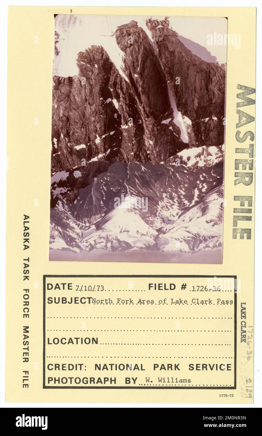 North fork area of Lake Clark Pass. Alaska Task Force Photographs Stock ...
