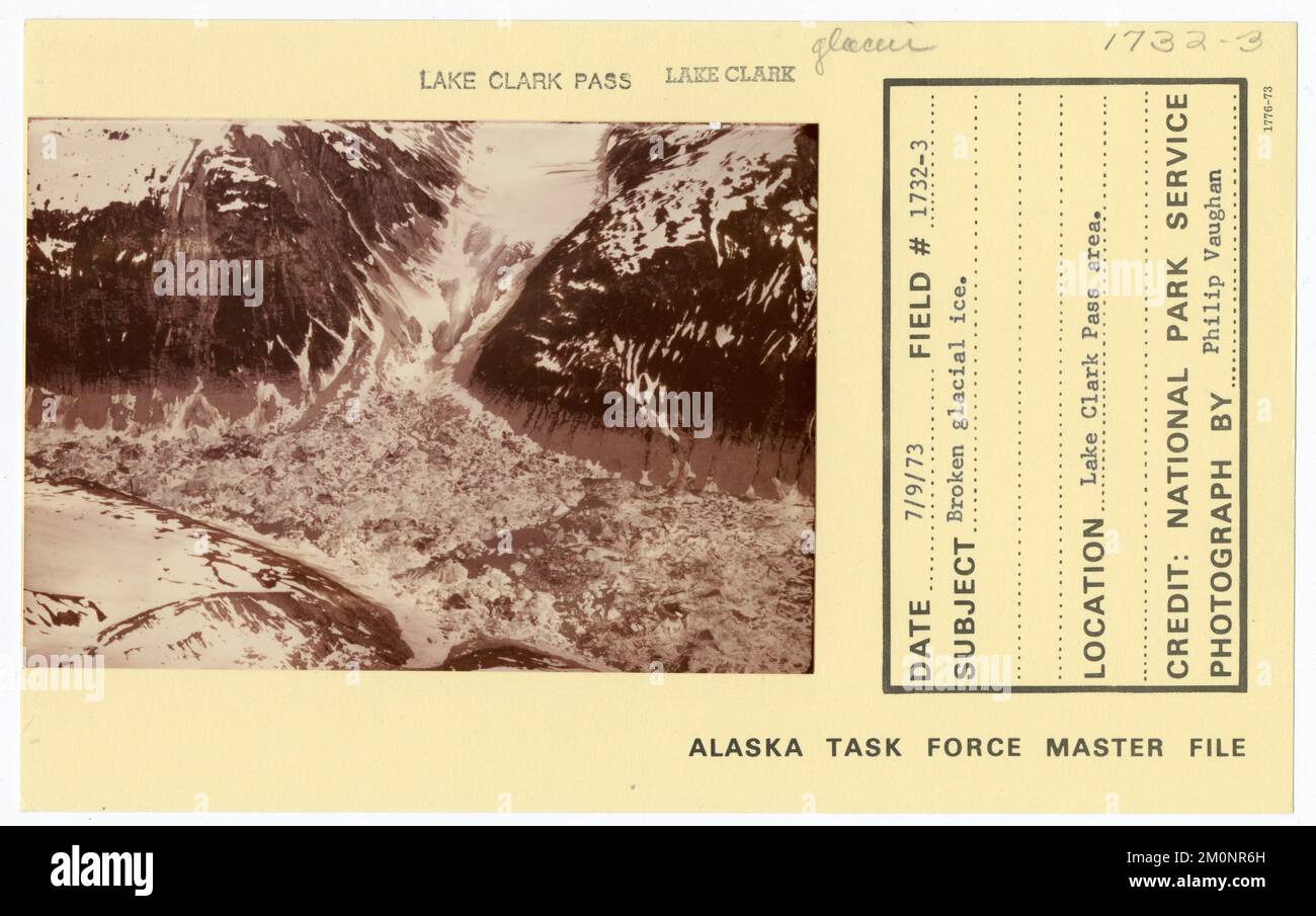 Broken glacial ice. Alaska Task Force Photographs Stock Photo - Alamy