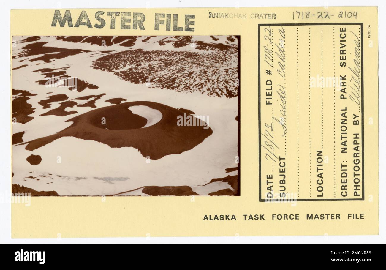 Inside caldera. Alaska Task Force Photographs Stock Photo - Alamy