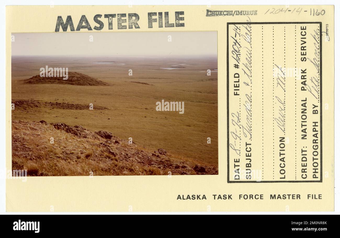 Tundra and thaw lakes. Alaska Task Force Photographs Stock Photo - Alamy
