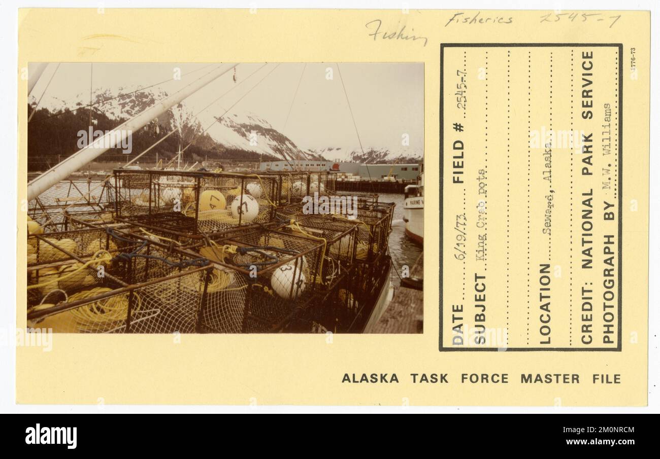 King Crab pots. Alaska Task Force Photographs Stock Photo - Alamy