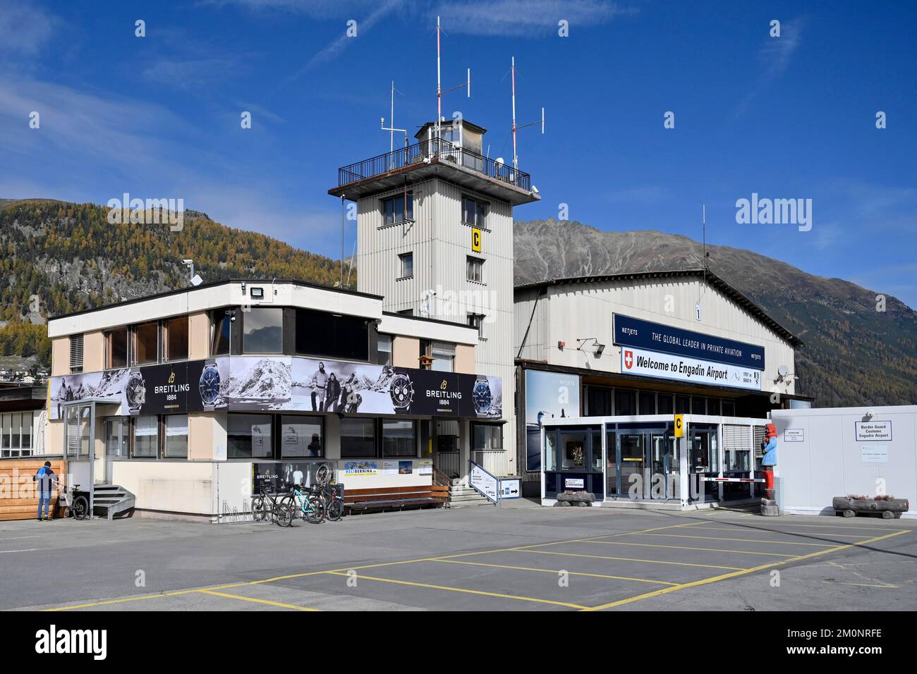 Engadin Airport, Samedan, Switzerland, Europe Stock Photo - Alamy