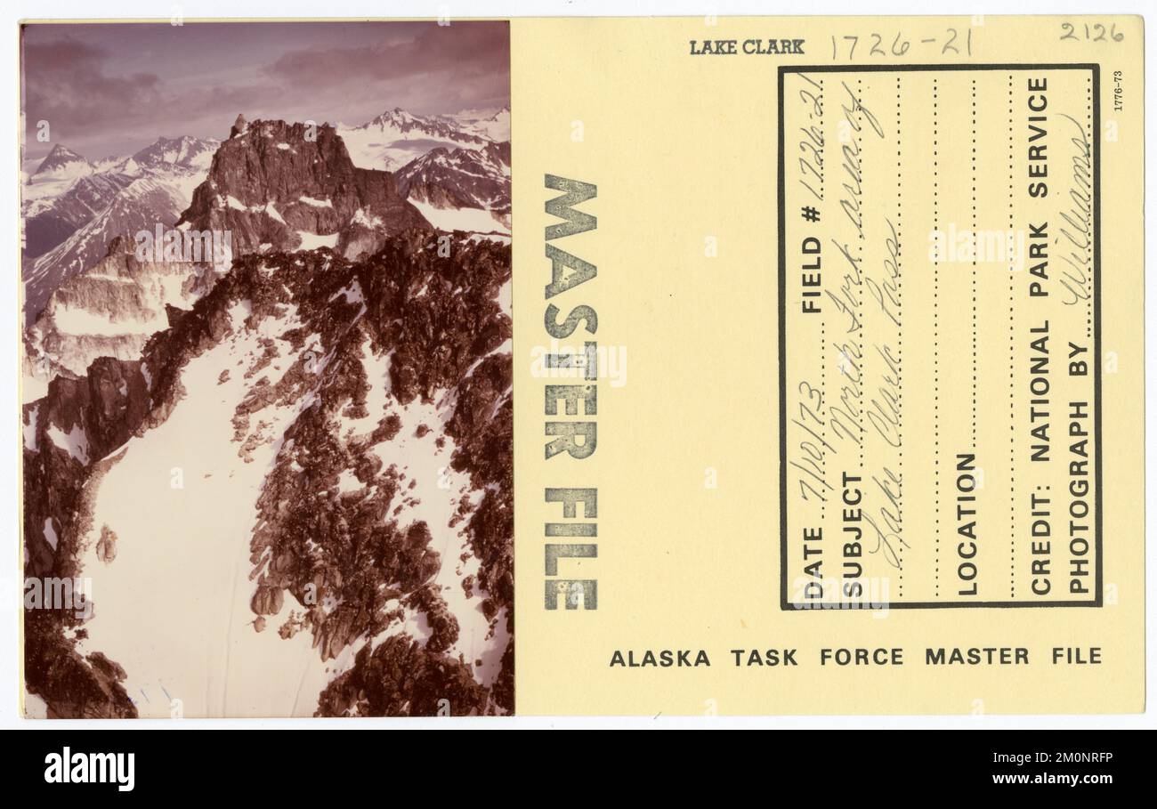 North fork area of Lake Clark Pass. Alaska Task Force Photographs Stock ...