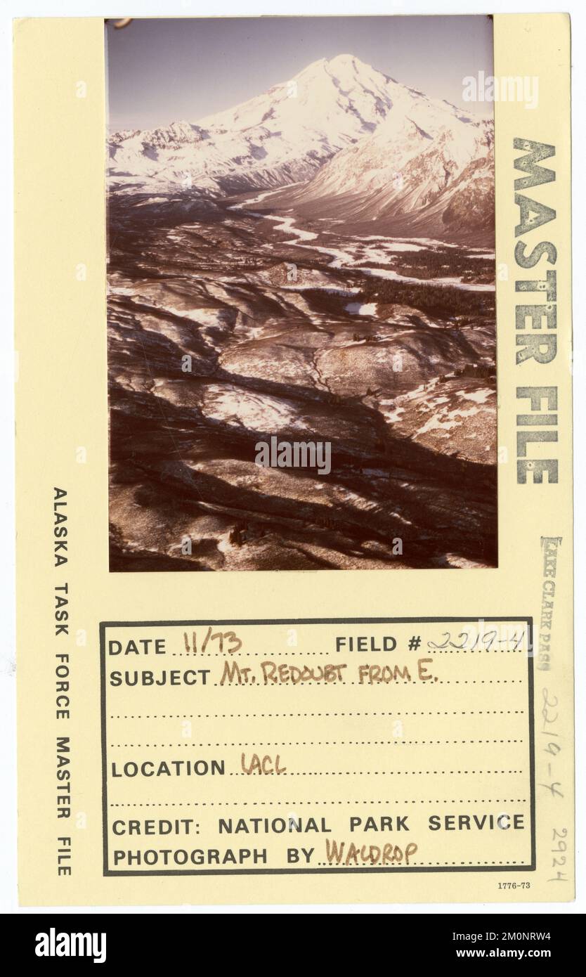 Mount Redoubt from E. Alaska Task Force Photographs Stock Photo - Alamy