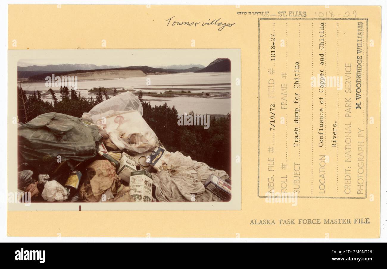Trash dump for Chitina. Alaska Task Force Photographs Stock Photo - Alamy