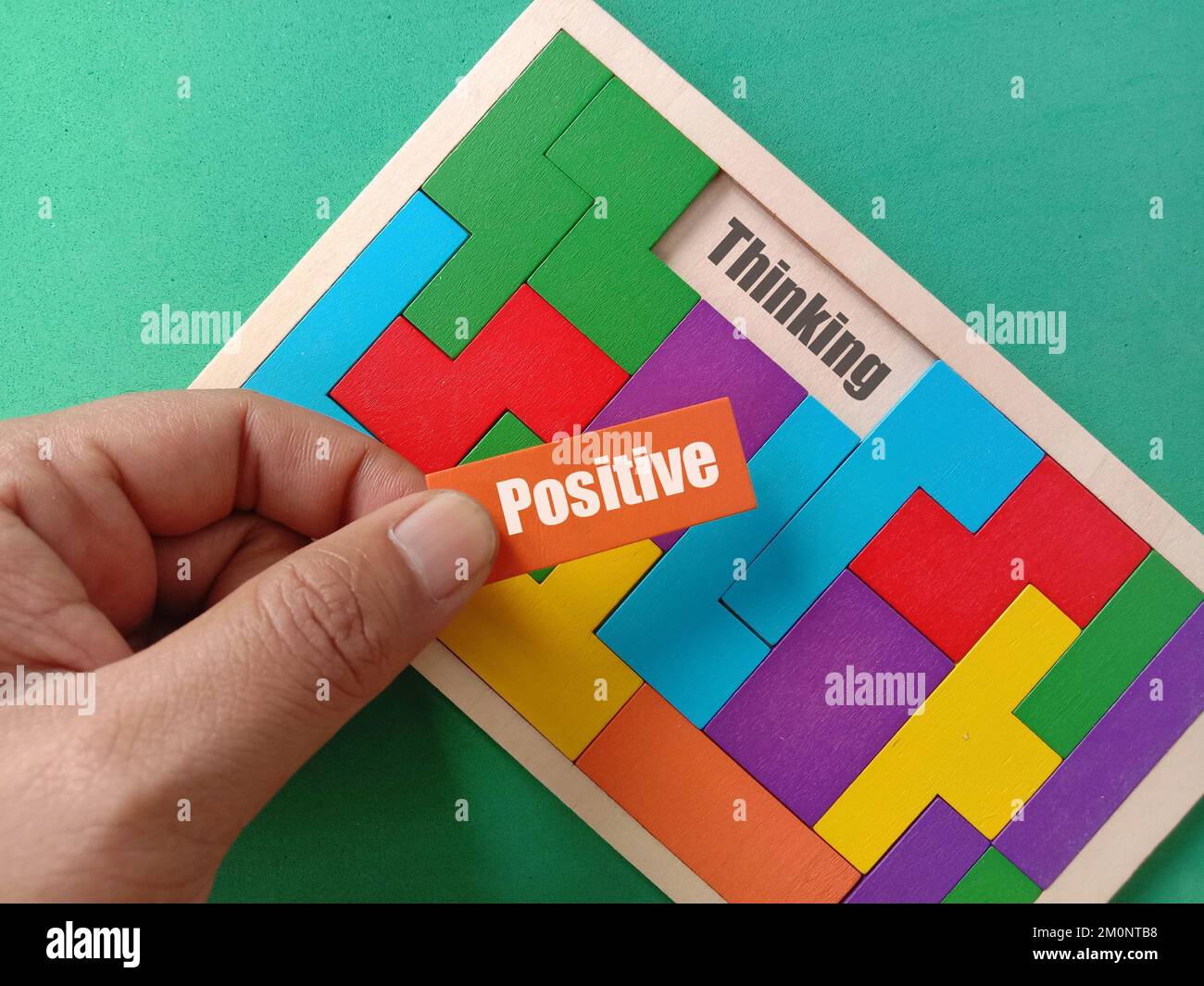 A colorful background of positive thinking Stock Photo - Alamy