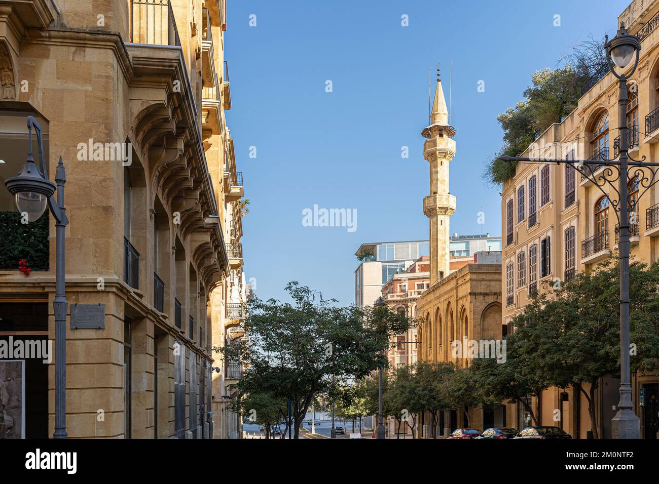 Beirut street scenery at Christmas time, Lebanon Stock Photo - Alamy