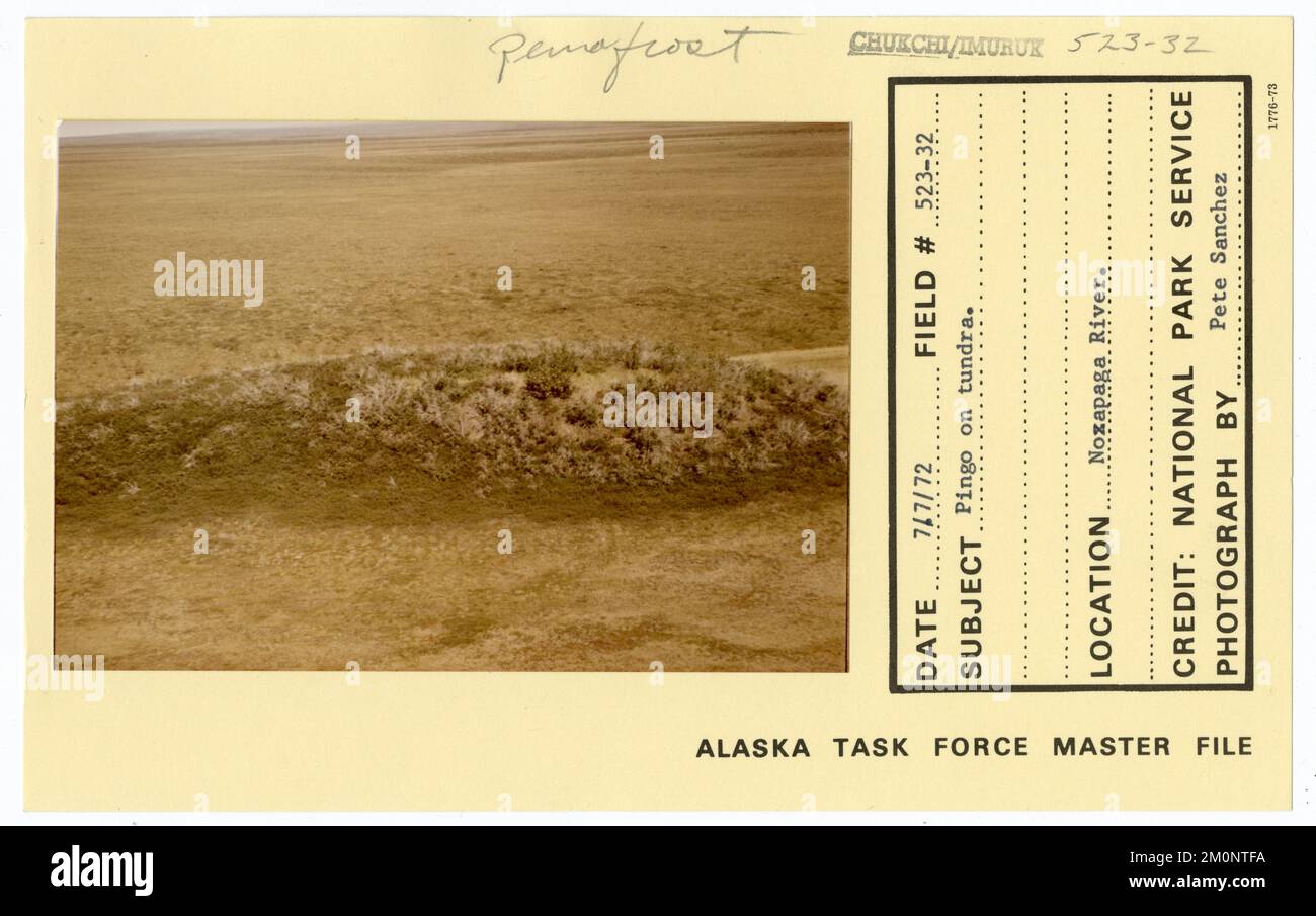 Pingo on tundra. Alaska Task Force Photographs Stock Photo - Alamy