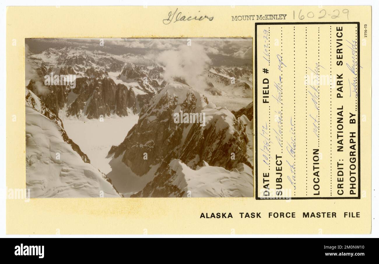 Moose's Tooth - up Ruth Glacier. Alaska Task Force Photographs Stock ...