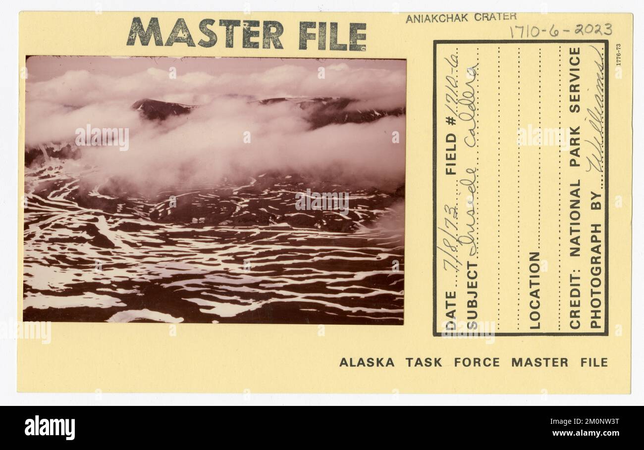 Inside caldera. Alaska Task Force Photographs Stock Photo - Alamy